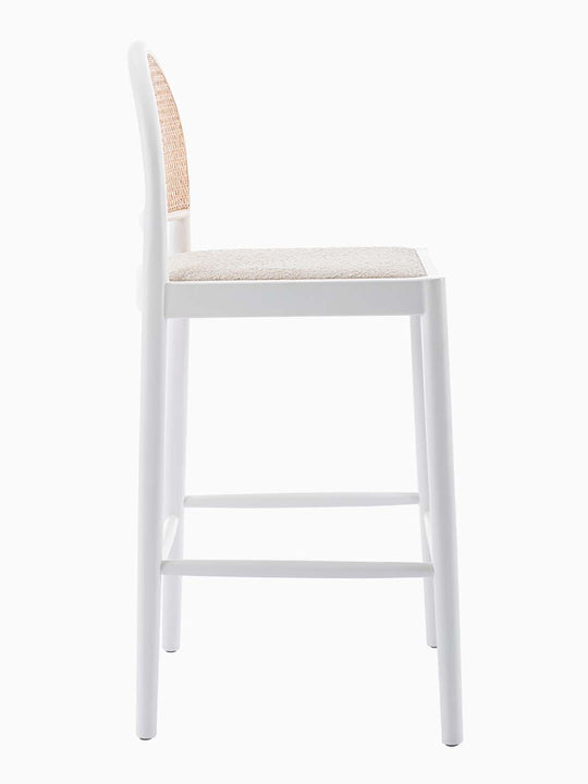 Capri Rattan Boucle Arch Bar Stool – Bar Stools