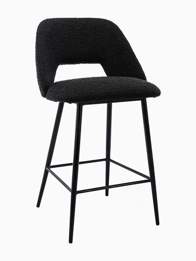Textured Boucle Bar Stools